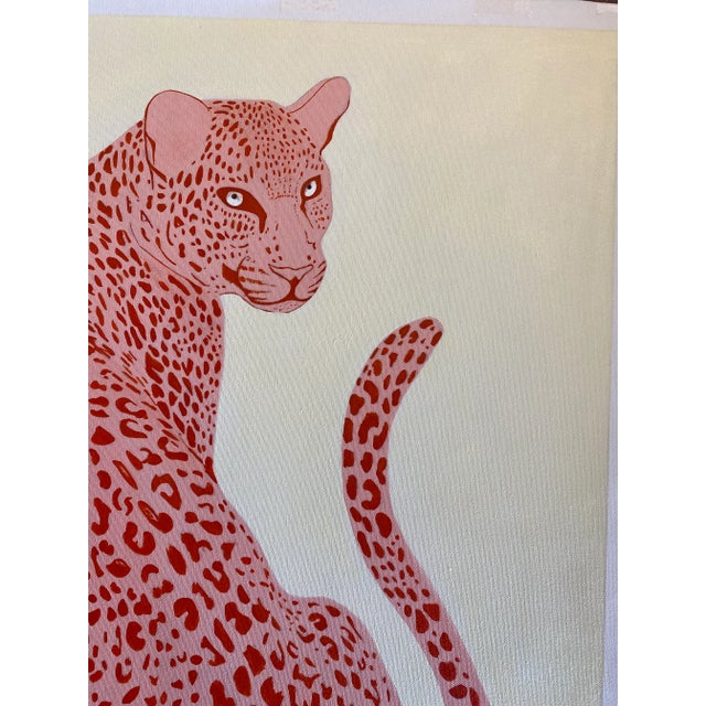 Leopard Original Abstract Large Acrylic Canvas Painting | Chairish