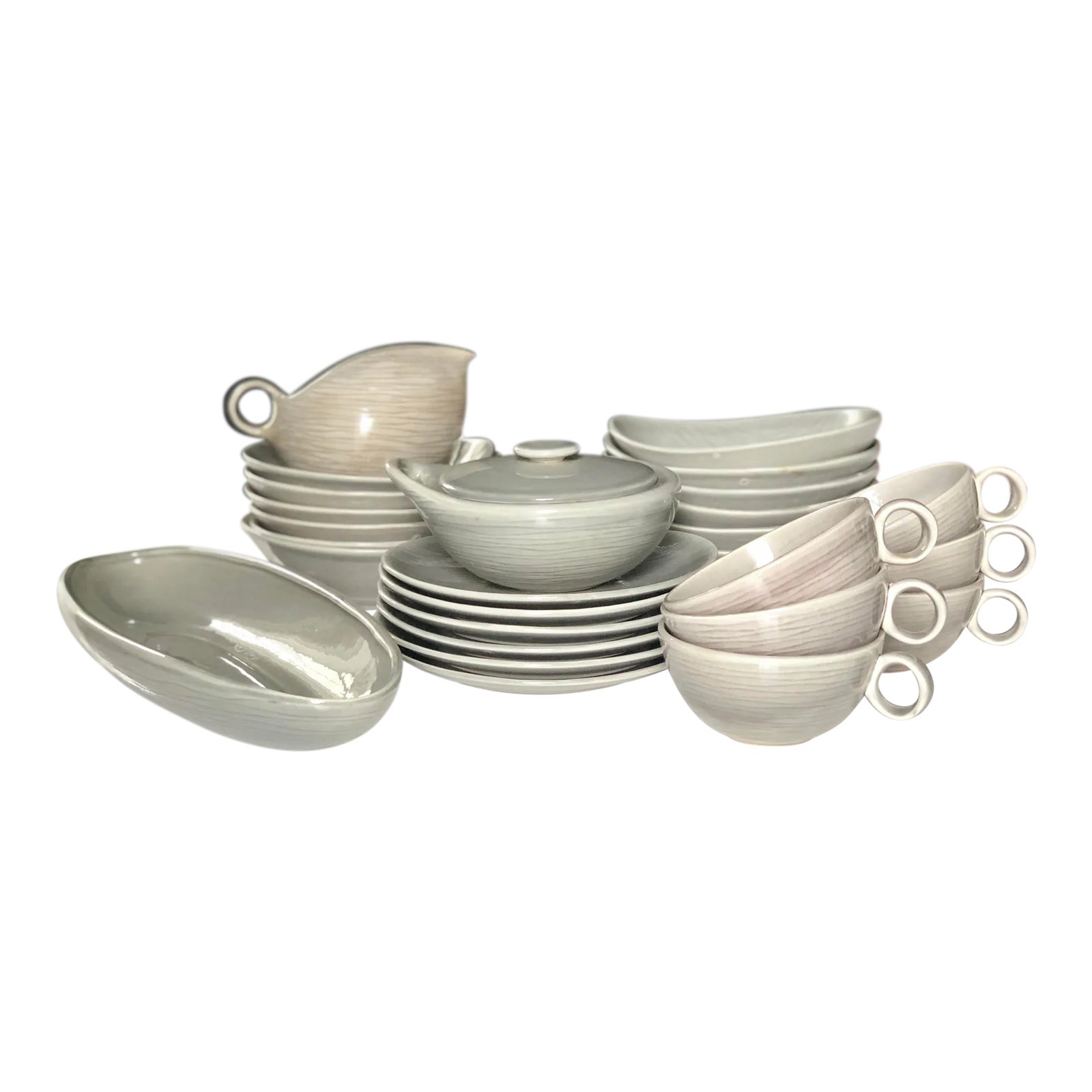 1960s Steubenville Mid Century Brunch or Dessert Service Set- 28 Pieces ...