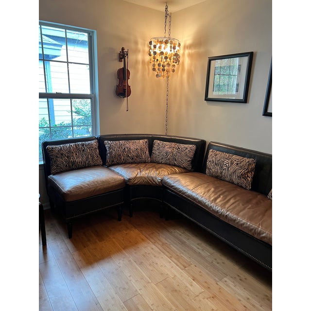 Custom Leathercraft Sectional Sofa | Chairish