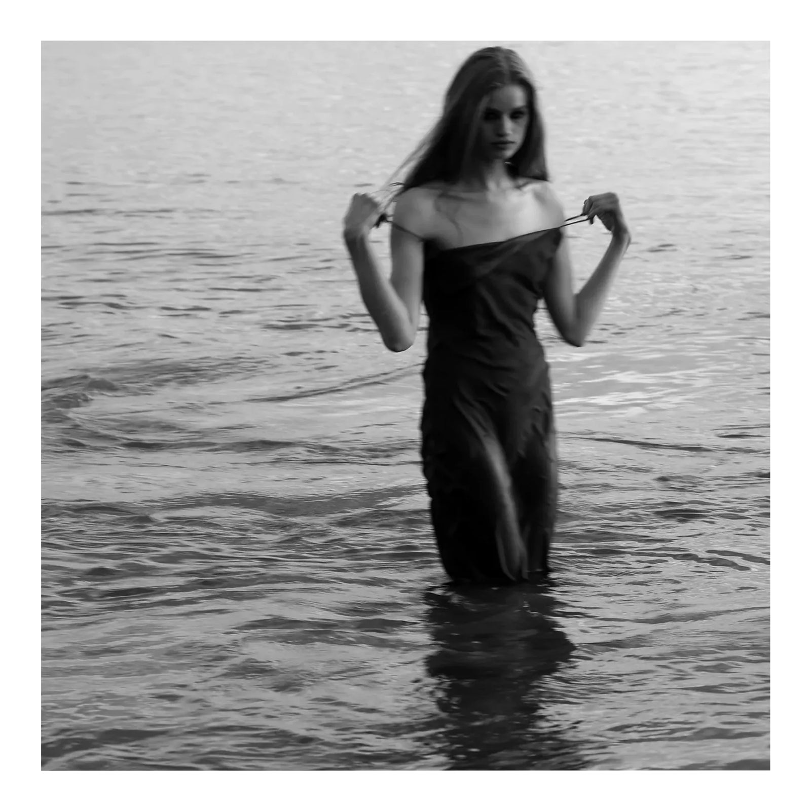 Sal Owen "Untitled (Malibu)" Bw Print From Polaroid Image | Chairish