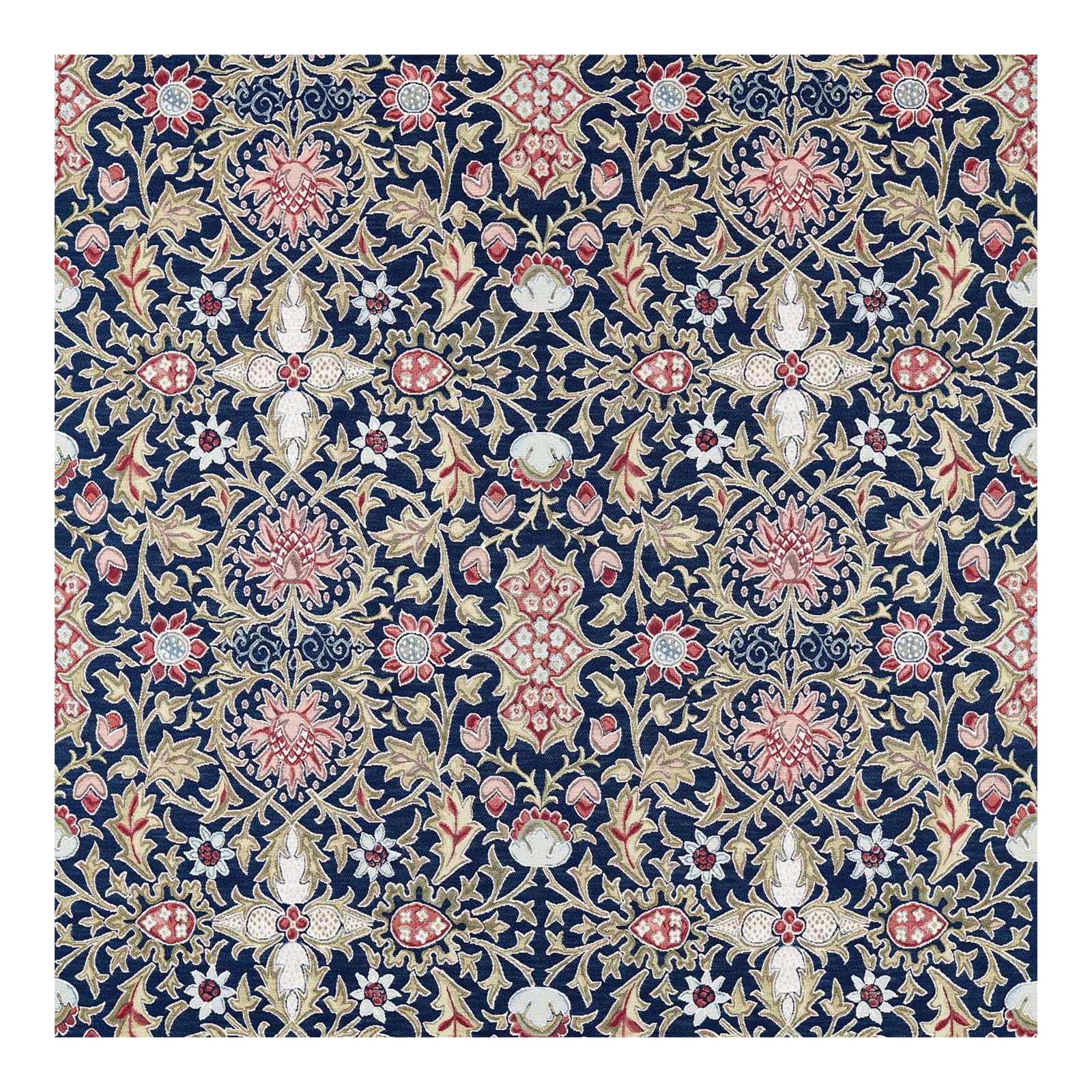 Morris & Co. Wilton Weave Fabric in Indigo | Chairish