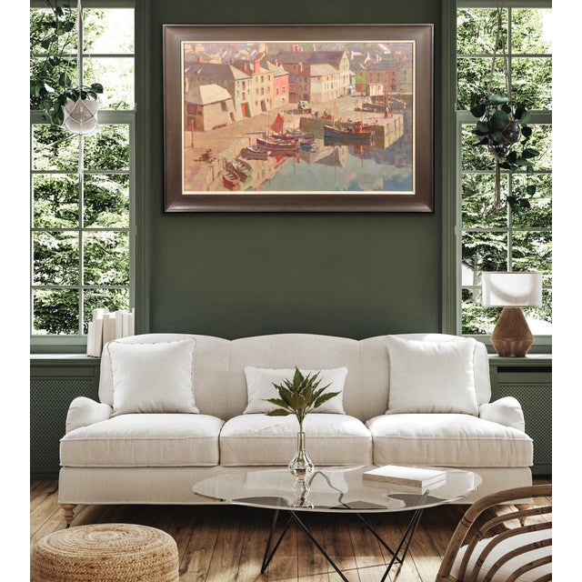 1950s "Before the Hot Day Brightens to Blue (Mevagissey Harbor ...