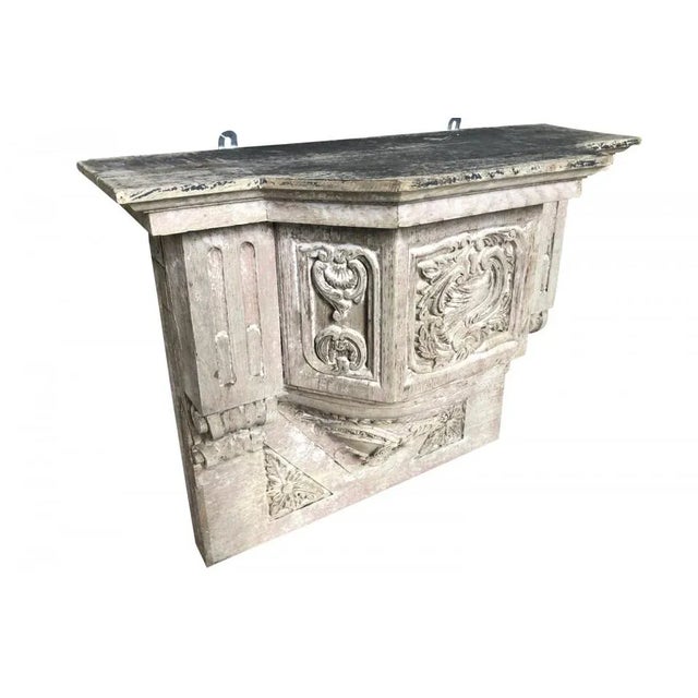 French 18th Century Wall Suspended Console | Chairish