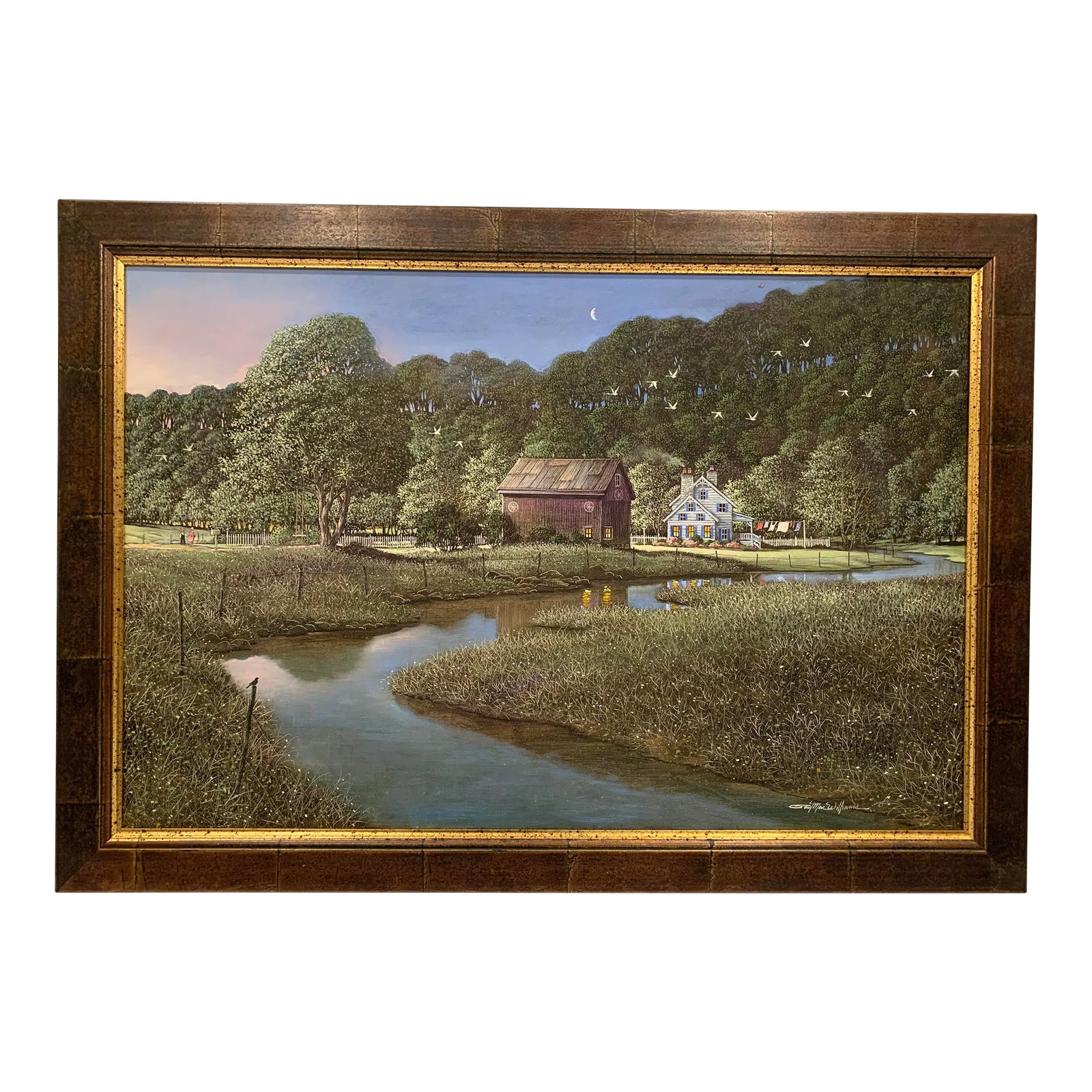 Landscape by Renowned Philadelphia Artist Paul MacWilliams | Chairish