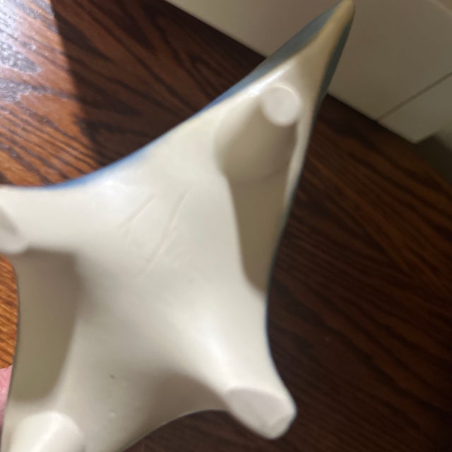 1980s Alan & Brenda Newman Ceramic Works Leaf Vase Sculpture Signed ...