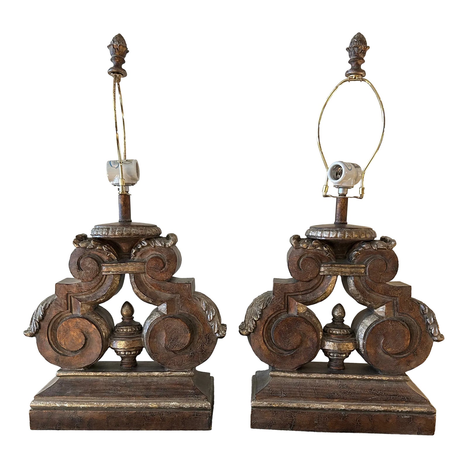 1980s Pair of Neoclassical Style Lamps | Chairish