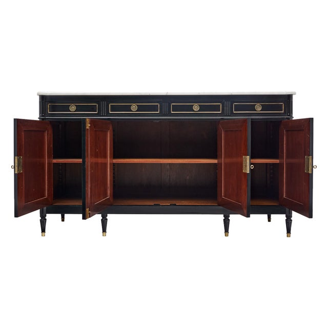 Louis XVI Ebonized Buffet | Chairish