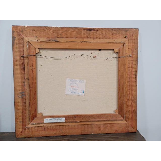 Vintage Oil Painting Birds and Nature Signed Bernard | Chairish