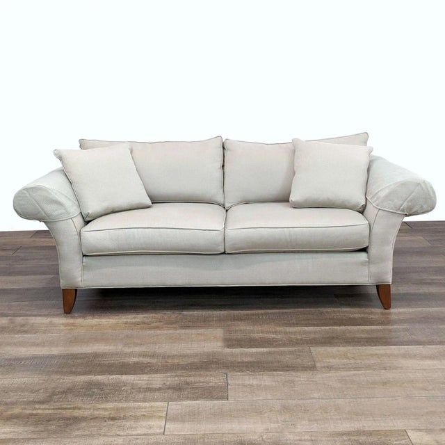 Ethan Allen Traditional Rolled Arm Sofa | Chairish Ethan Allen Traditional Rolled Arm Sofa | Chairish