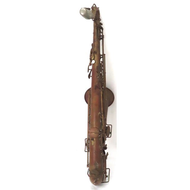 Antique Large Rustic Brass Tenor Saxophone by Buffet Crampon Cie in ...