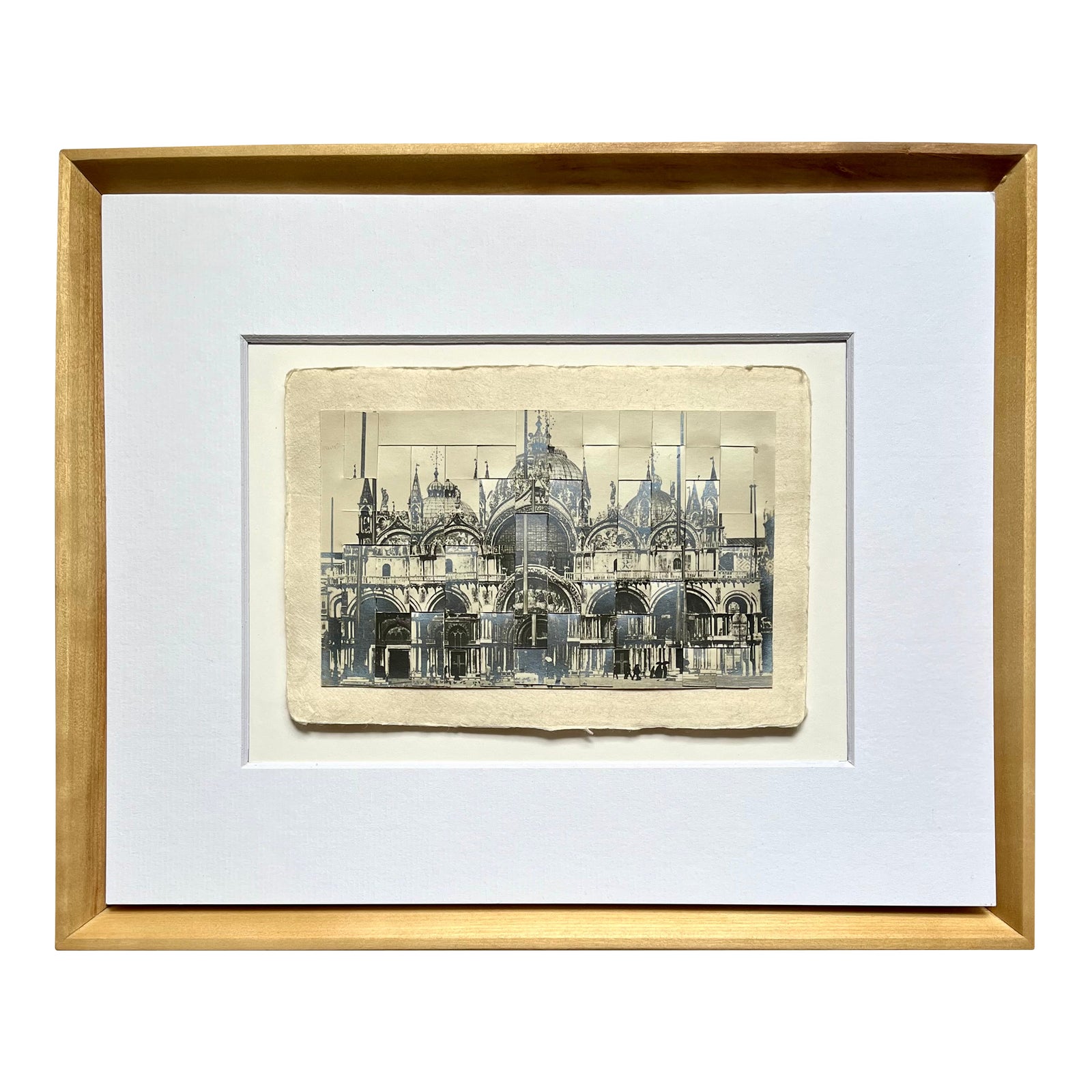 Venezia, San Marco, Italy - Unique Vintage Woven Postcards, Mat/Framed ...