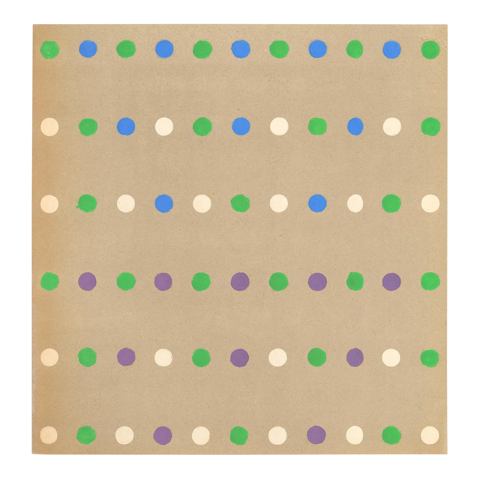 "Party Dots No. 1" Minimalist Color Grid Original Print | Chairish