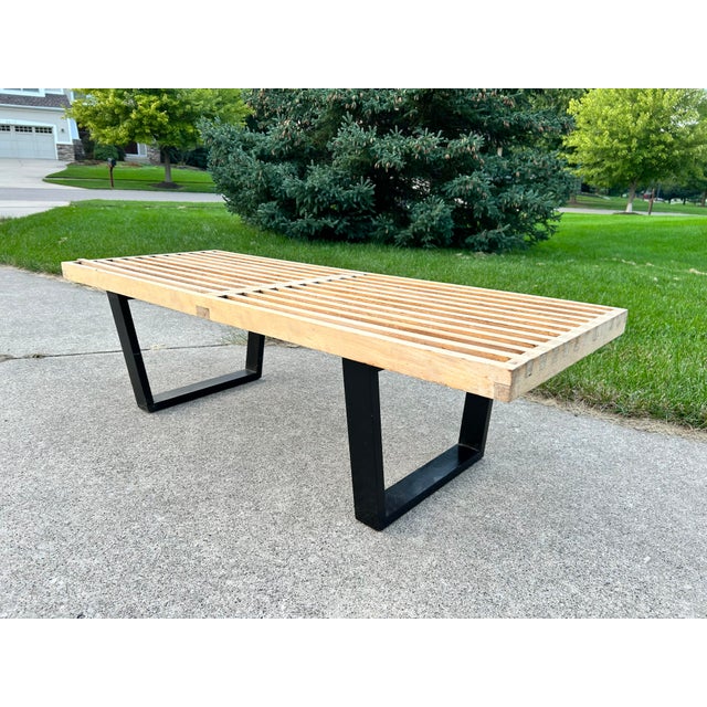 1970s Vintage Mid Century Herman Miller Bench Designed by George Nelson ...