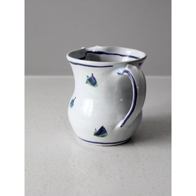 Alex Majeski Studio Pottery Pitcher 1989 | Chairish