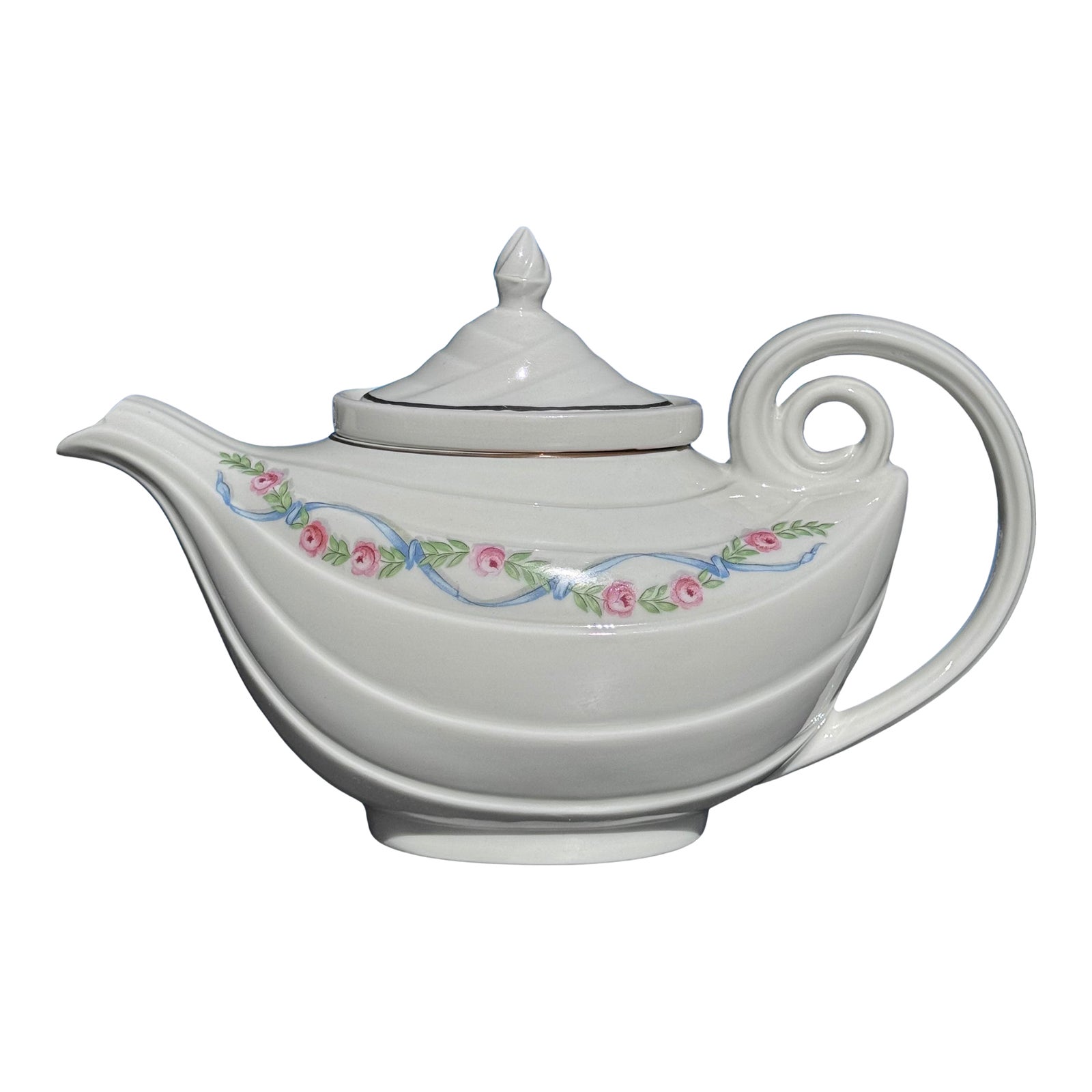 J. Palin Thorley Wildfire Pattern Aladdin Fine Porcelain Tea Pot ...