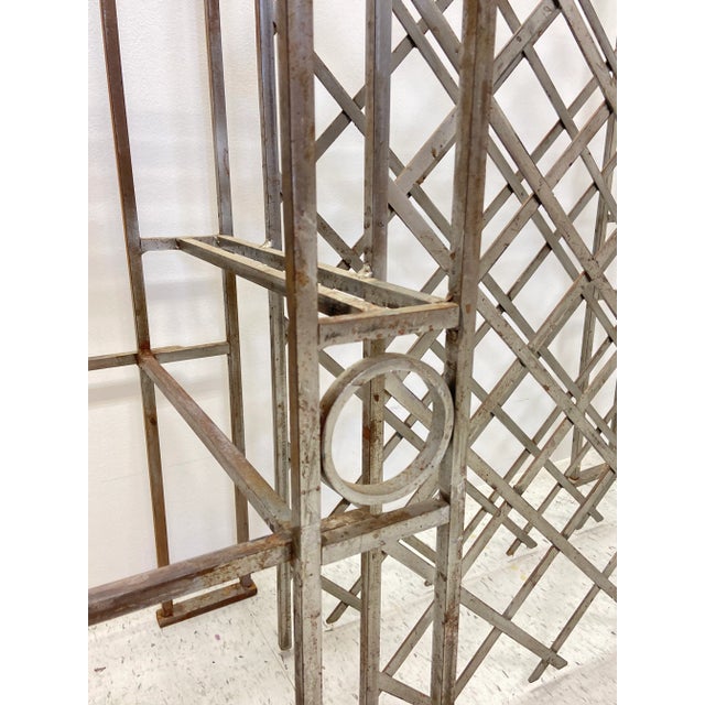 Custom Industrial Solid Raw Steel Bar and Wine Rack | Chairish