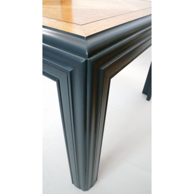 1970s Parquet Top Lane Side Table | Chairish