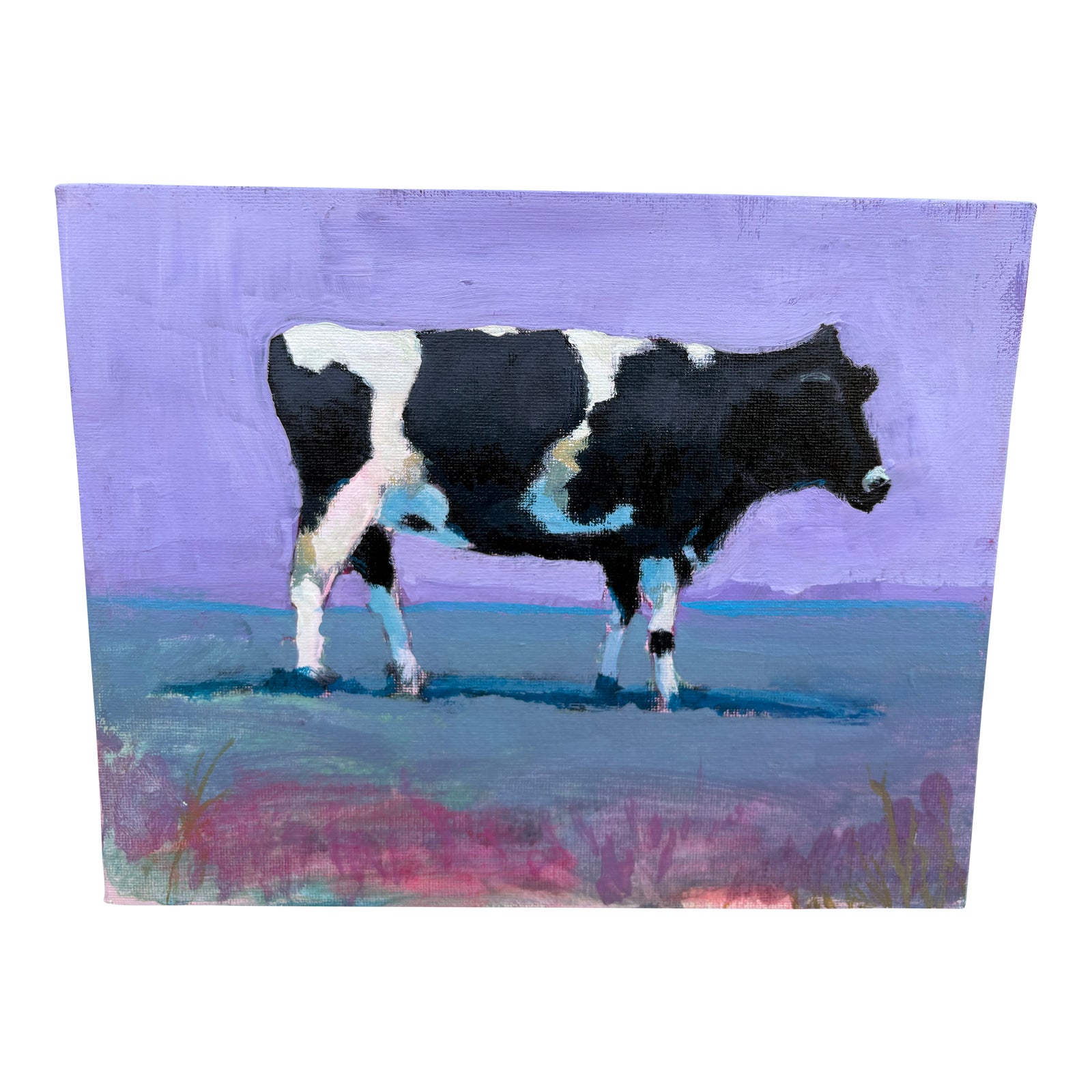 Impressionist Western Cow Painting by Joseph Christy | Chairish