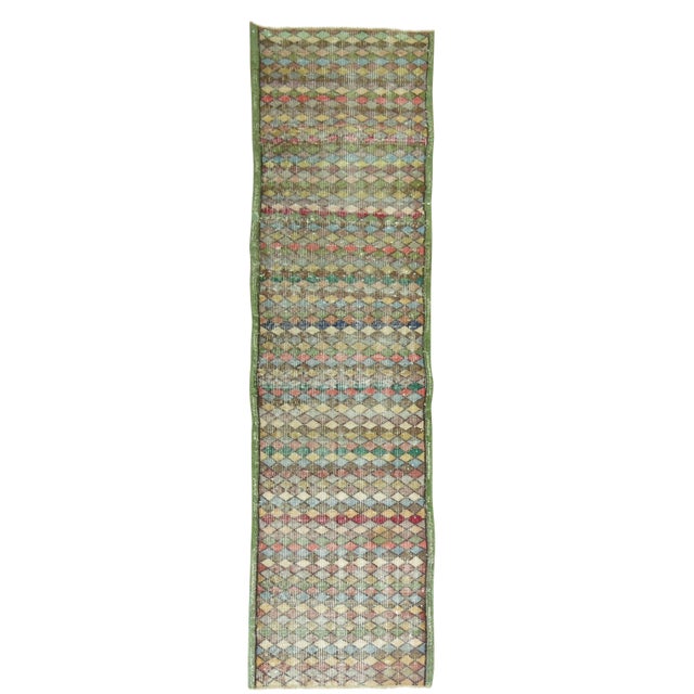 Turkish Shabby Chic Deco Runner, 1'10'' x 7'7'' | Chairish