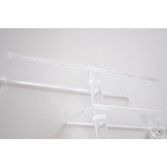Vintage Two-Tier Lucite Wall-Mounted Shelf | Chairish
