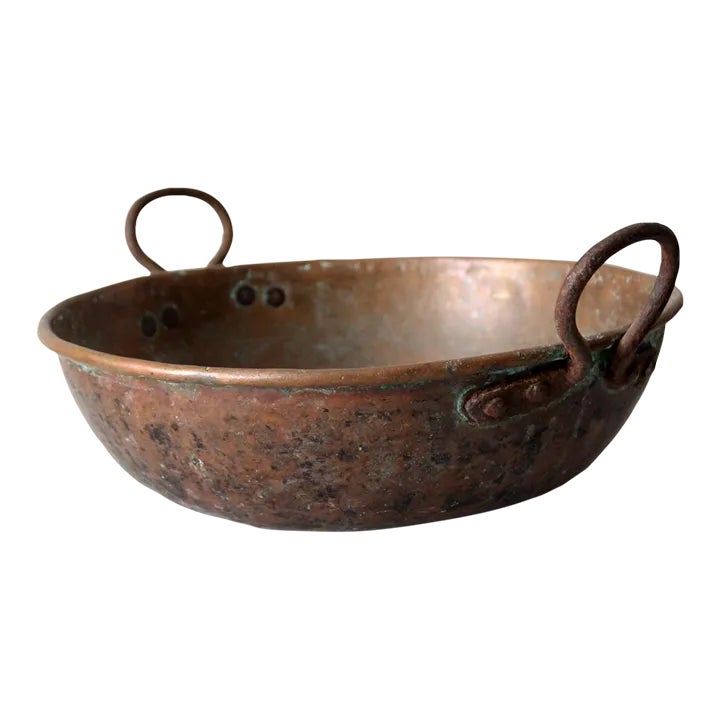 Antique Copper Preserving Pan | Chairish