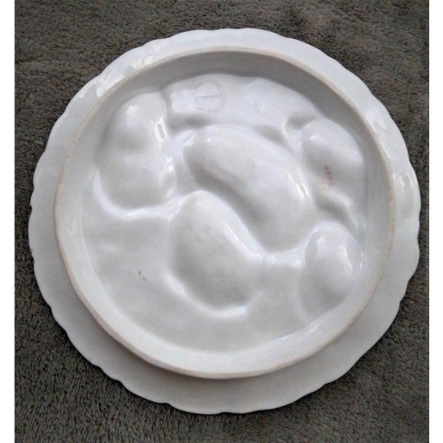 1888 Antique Continental Pink Turkey Oyster Plate, Gilman Collamore ...