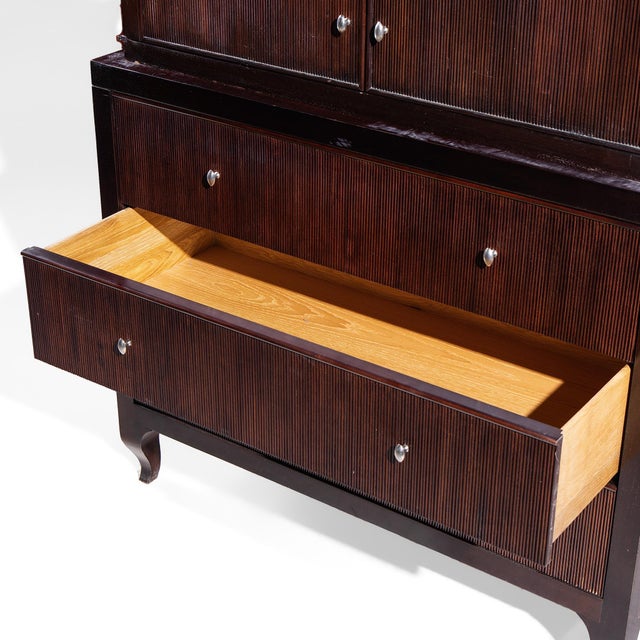 Barbara Barry for Baker Furniture Mahogany Armoire | Chairish