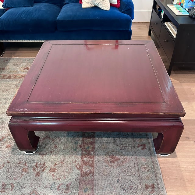 Ethan Allen Dynasty Square Coffee Table | Chairish