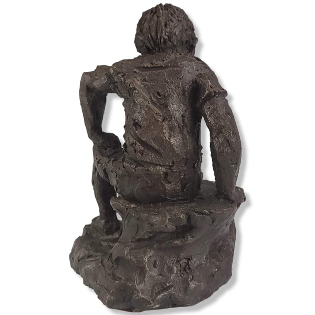 Very Rare Karin Jonzen 1914-98 Cast Bronze Resin Boy Sculpture by ...