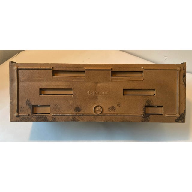 Vintage Desk Organizer With Flower Design | Chairish