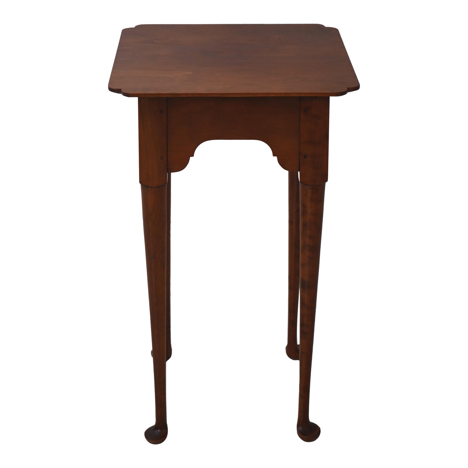 David Lefort Bench Made Country Cherry Occasional Table | Chairish