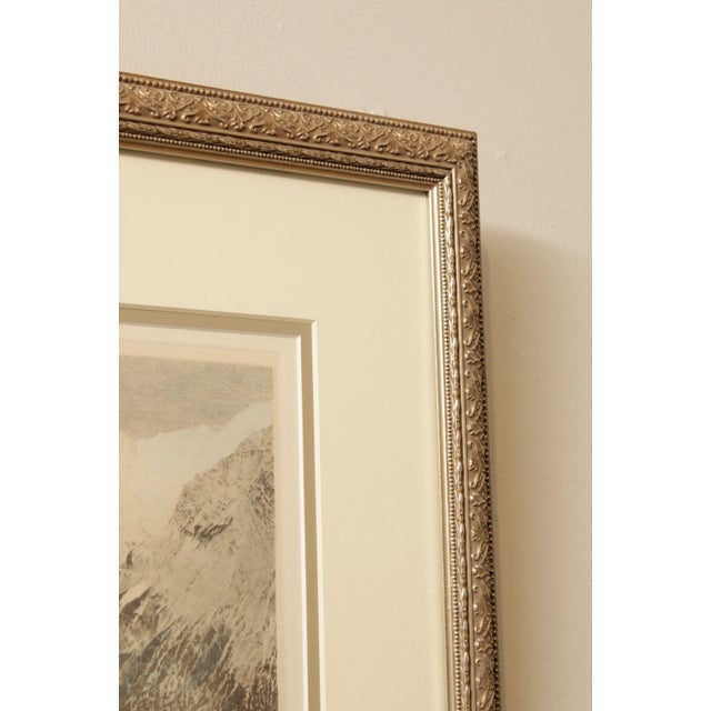 Antique European Mountain Scene, Etching | Chairish