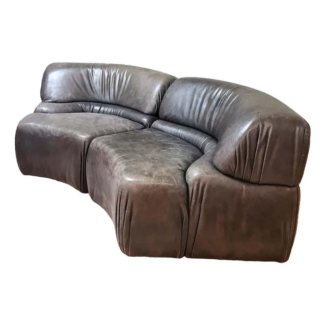 Vintage Leather Modular Sofa from De Sede, 1970 | Chairish