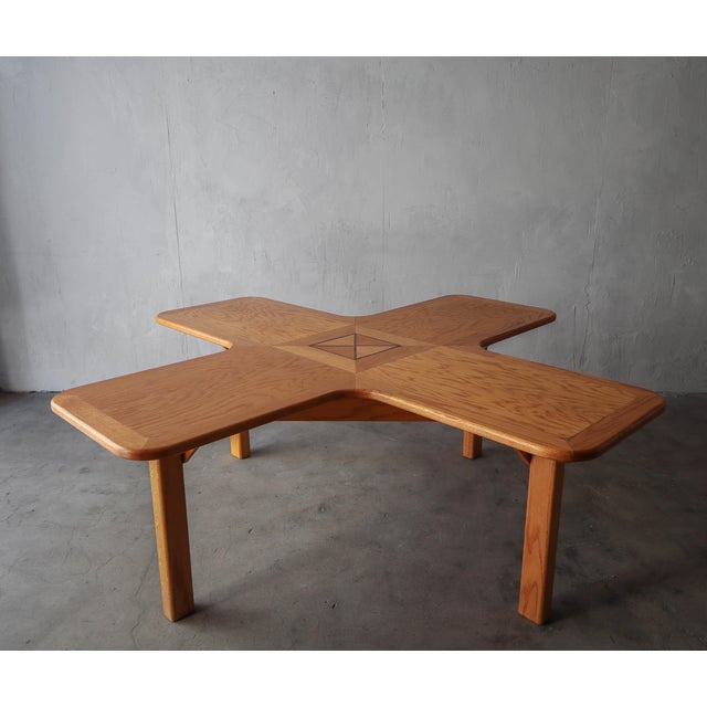 Vintage Craftsman Oak Center Table Chairish