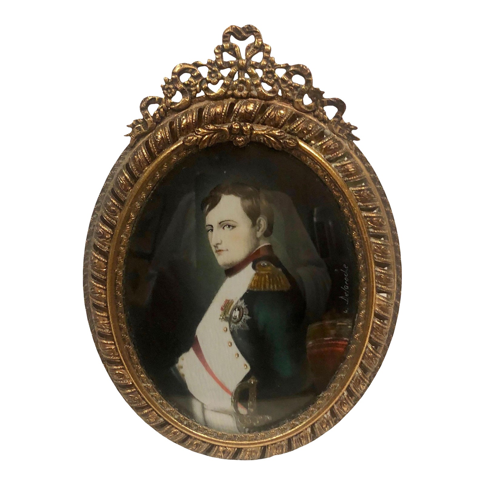 19th Century Napoleon Bonaparte on Ivory | Chairish