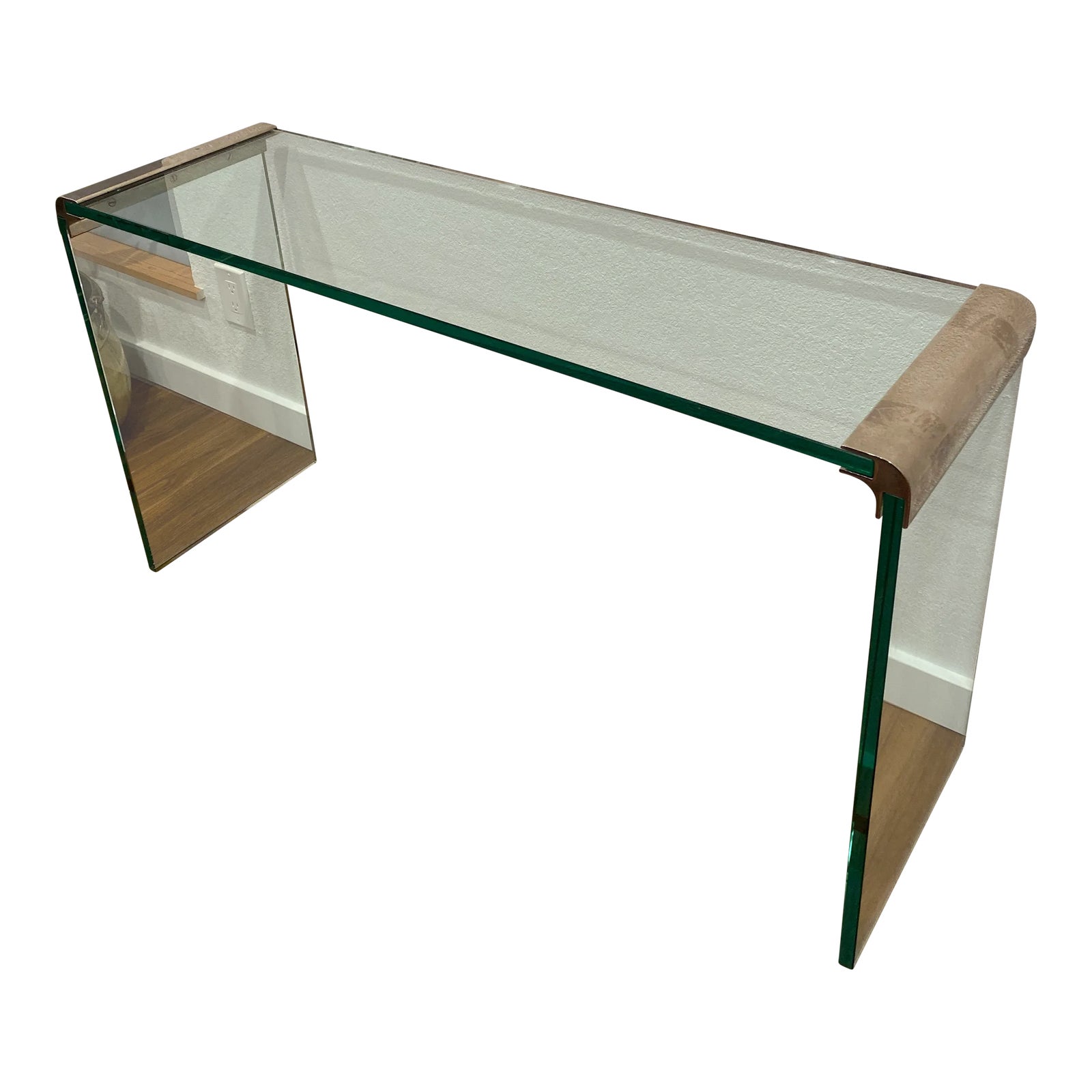 1970s Waterfall Console Table | Chairish