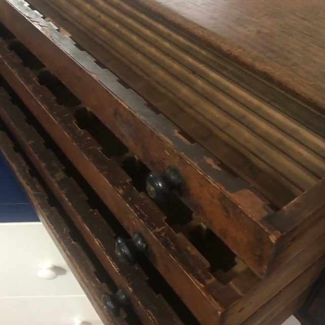 Antique Spool Cabinet | Chairish