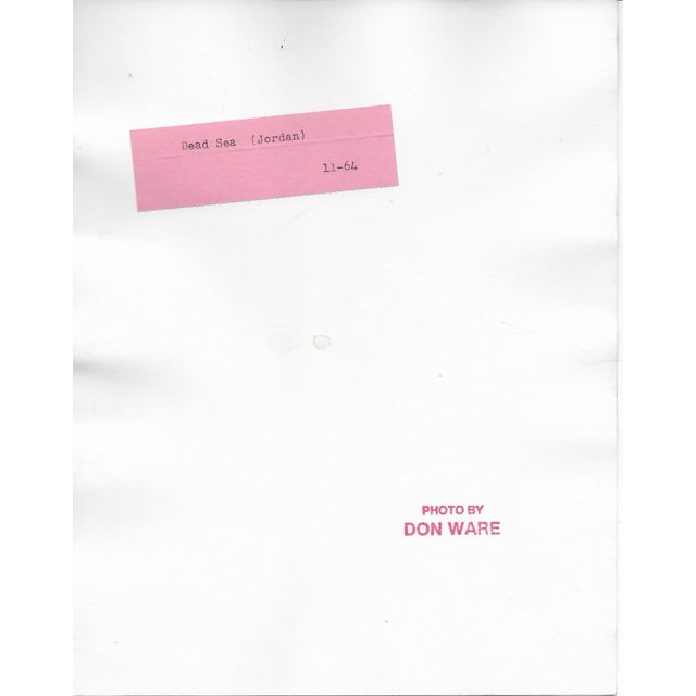 1964 Dead Sea Jordan Photograph by Don Ware | Chairish