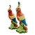 Vintage Oriental Pair Ceramic Parrot Tropical Style Bird Figurine ...