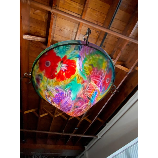 Signed Original Ulla Darni Cone Shape Chandelier | Chairish