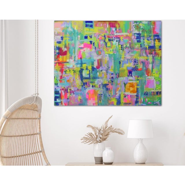 "Tan Lines" Contemporary Abstract Expressionist Painting by Lisa ...