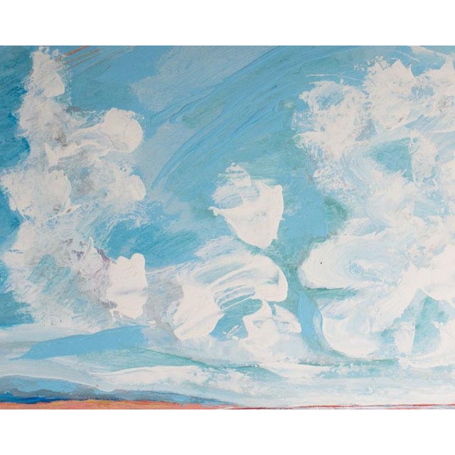 1990s Abstract Landscape Mixed Media Painting by Harry Hilson | Chairish