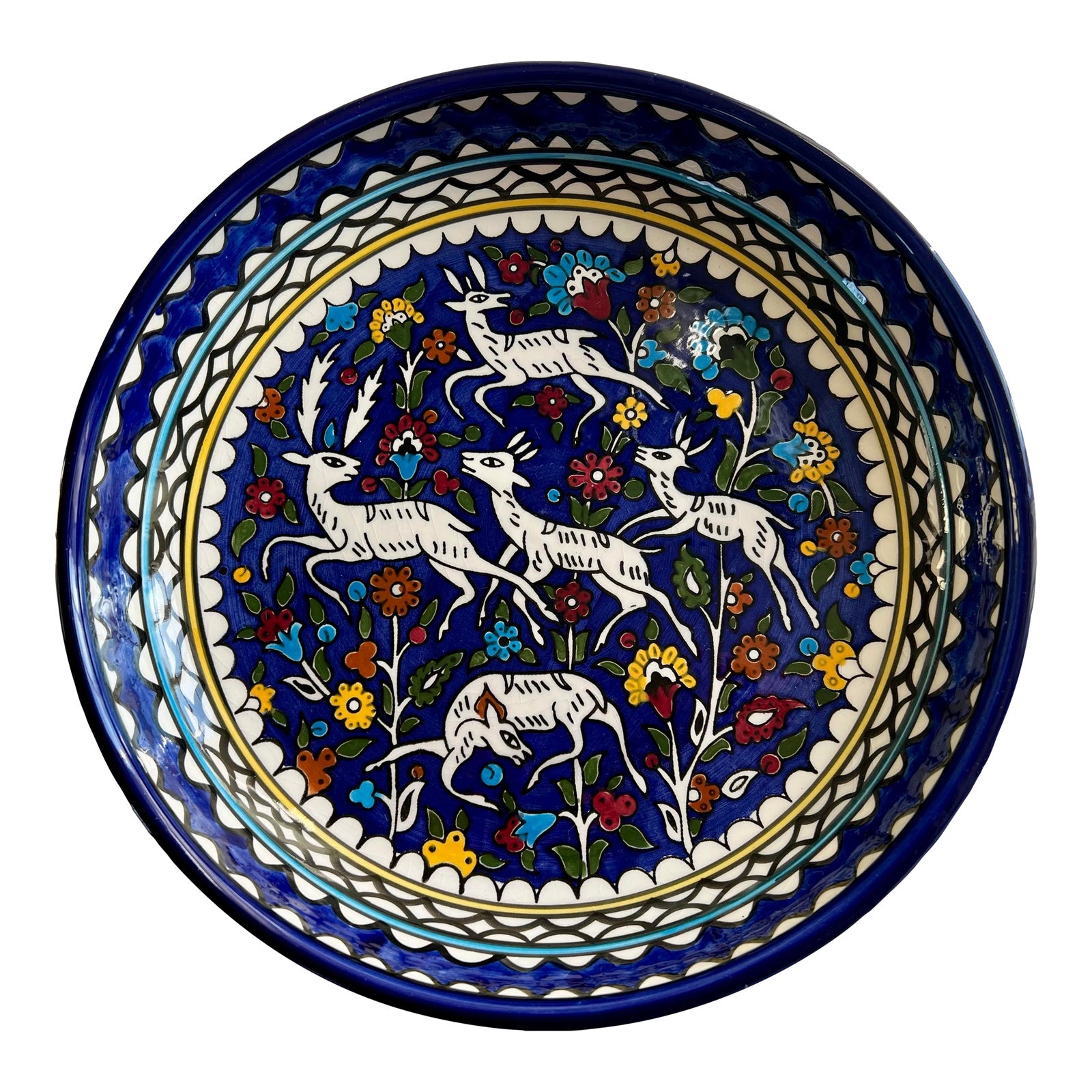 Vintage Circa 1950s Marie Balian Armenian Jerusalem Dancing Gazelles ...