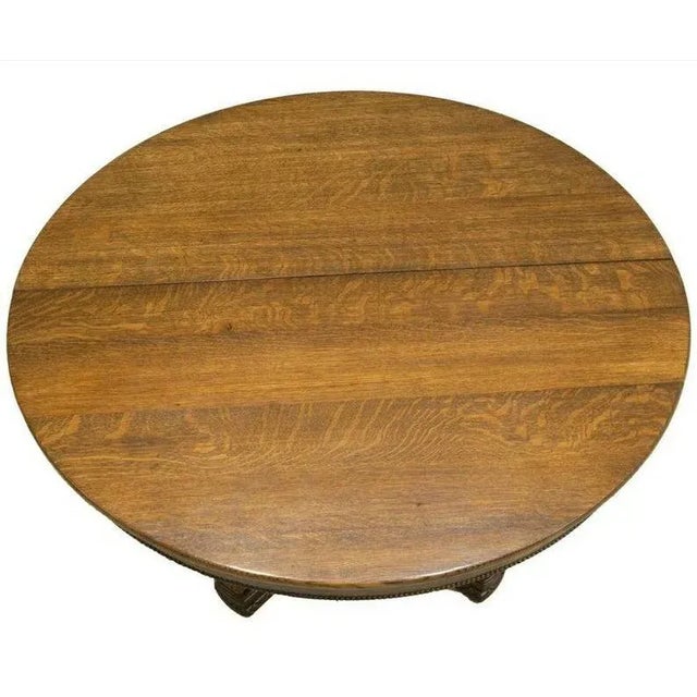 19th Century American Empire Carved Dolphin Table | Chairish