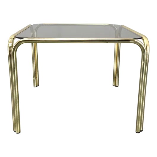 German Coffee Table with Smoked Glass, 1970s | Chairish