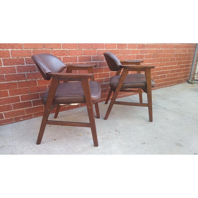 Hon Murphy Miller Mid Century Modern Arm Chairs - a Pair | Chairish