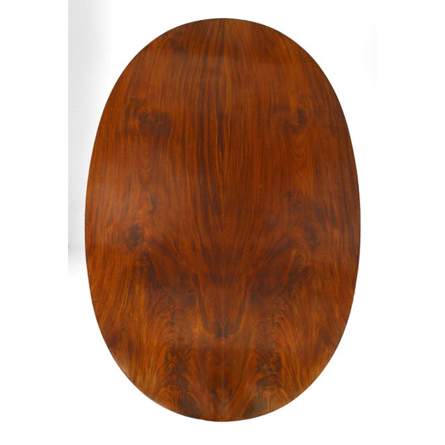 English Regency Style Mahogany Center Table | Chairish