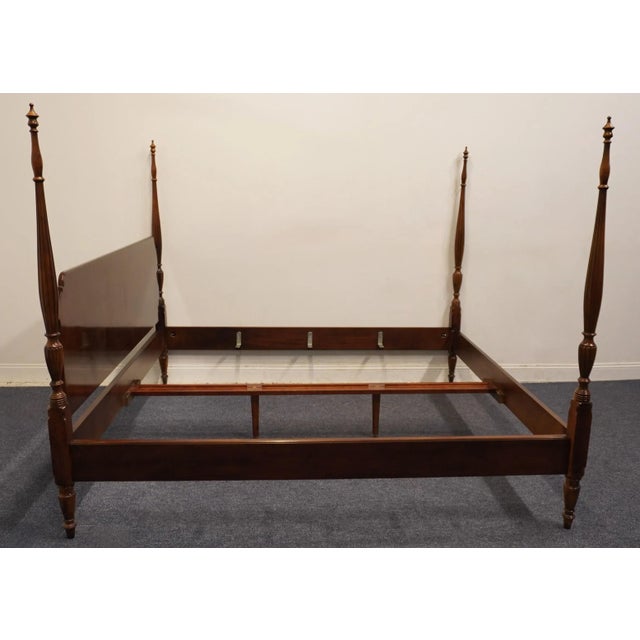 Henredon Furniture Solid Cherry Traditional Style King Size Four Poster ...