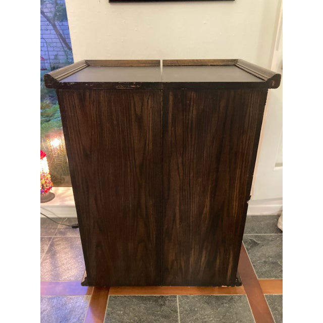 Pivotal Hinged Ethan Allen Rolling Bar 1960s Mid Century Modern Hinged ...