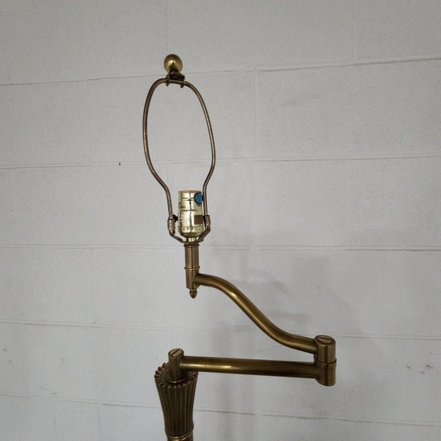 Late 20th Century Frederick Cooper Brass French Style Swing Arm Floor ...
